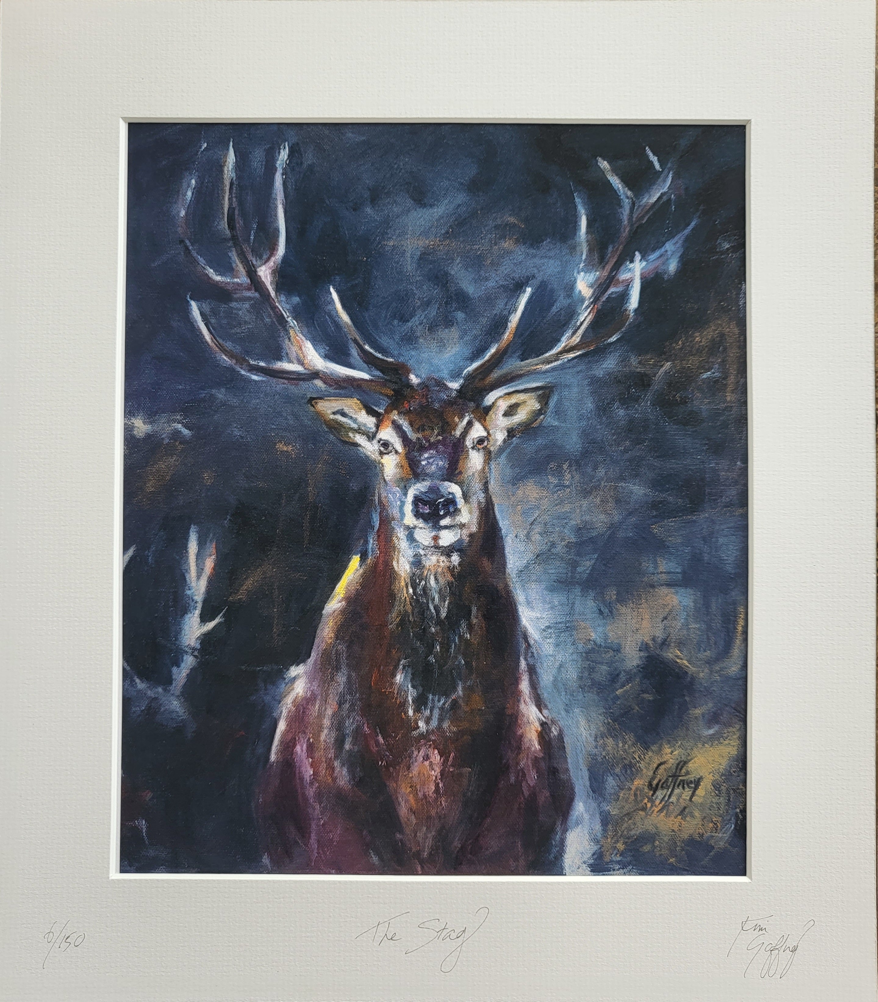Stag- Fine Art Print - Kim Gaffney Art Ireland – kimgaffneyart